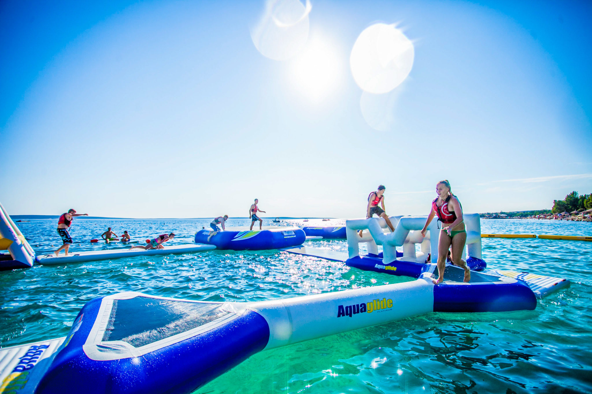 Structures gonflables aquatiques